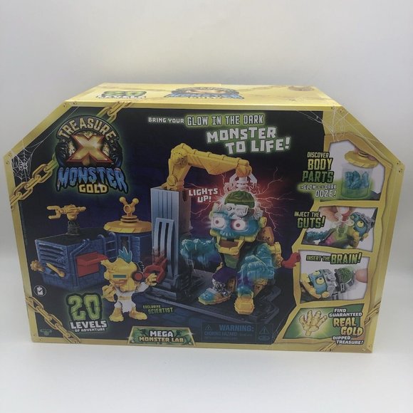 Treasure X | Toys | Treasure X Monster Gold Mega Monster Lab 2 Levels ...
